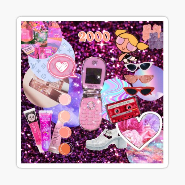 "Y2k Pink Collage" Sticker for Sale by SabrinaM77 | Redbubble