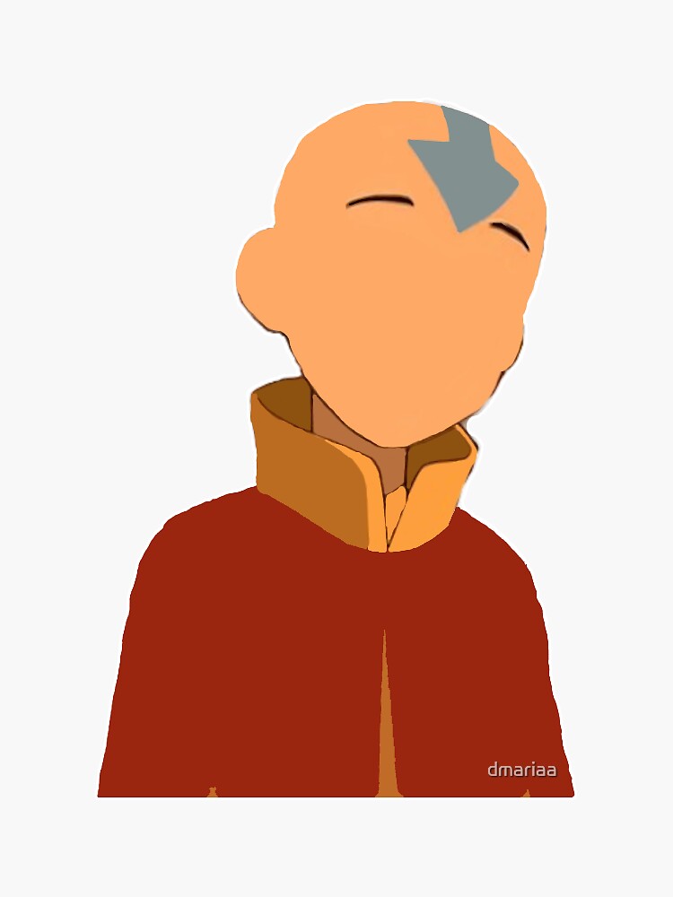 "Aang" Sticker for Sale by dmariaa | Redbubble