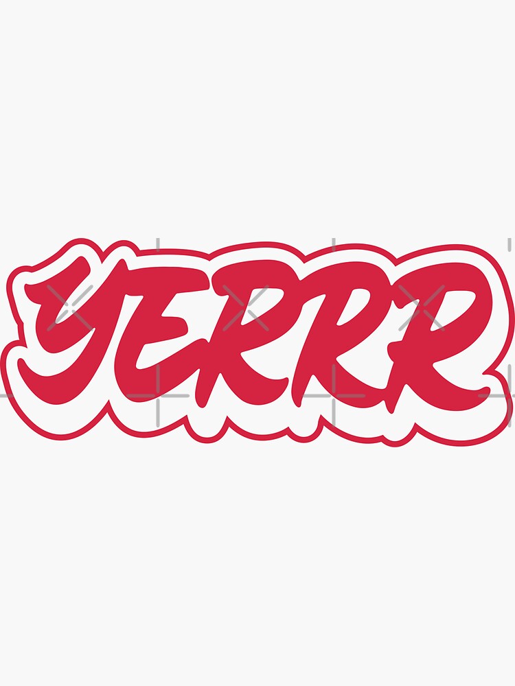 "YERRR" Sticker for Sale by Zagach | Redbubble