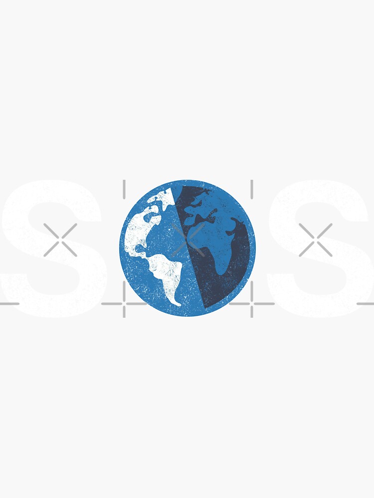 "Earth SOS" Sticker for Sale by PaletteDesigns | Redbubble
