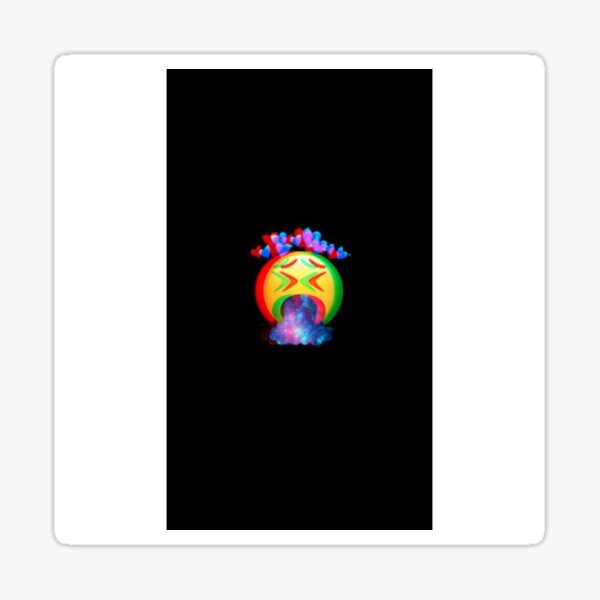 "Aesthetic|Vaporwave|Glitch - Rainbow Puke Emoji" Sticker for Sale by ...
