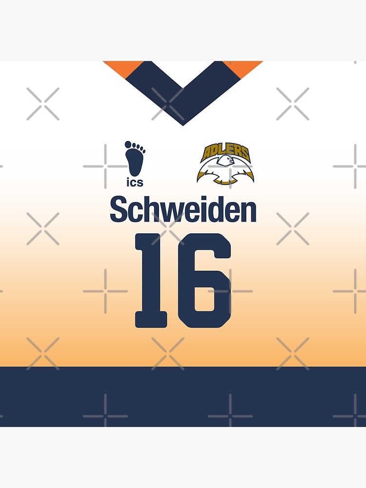 "Kourai Hoshiumi Jersey Number 16 Schweiden Adlers Haikyuu Jersey Team ...