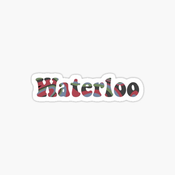 "Waterloo Mamma Mia movie" Sticker by TheFirstMayDay | Redbubble