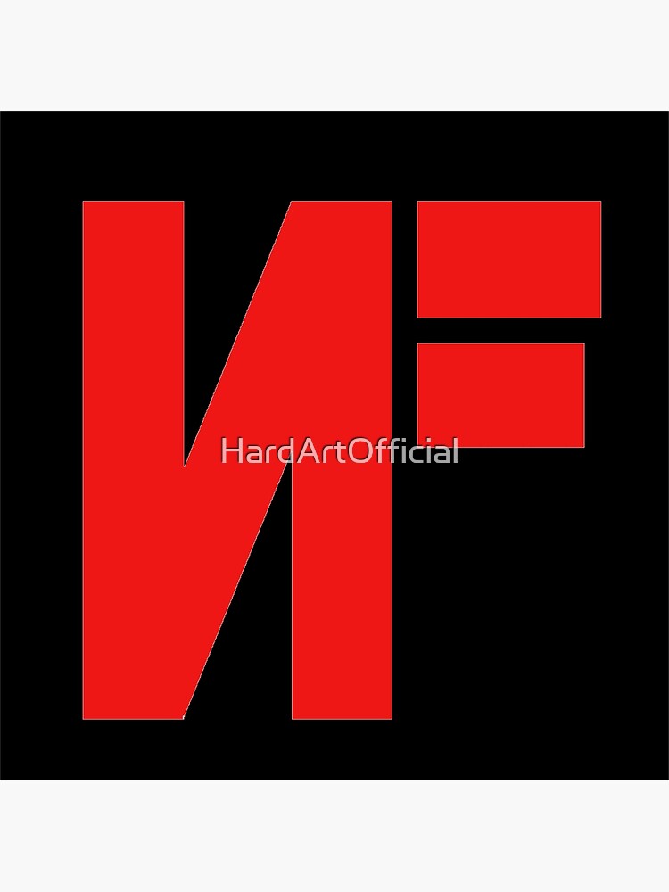 "NF Logo Black and Red" Poster for Sale by HardArtOfficial | Redbubble