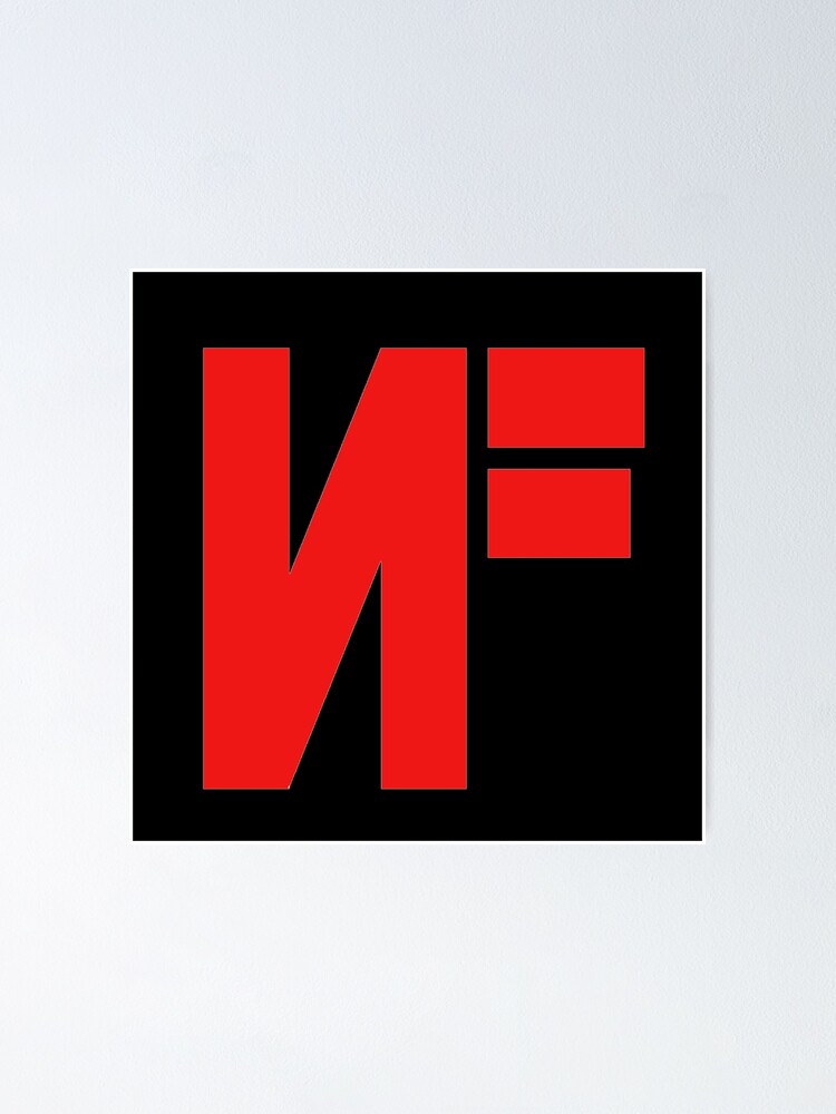 "NF Logo Black and Red" Poster for Sale by HardArtOfficial | Redbubble