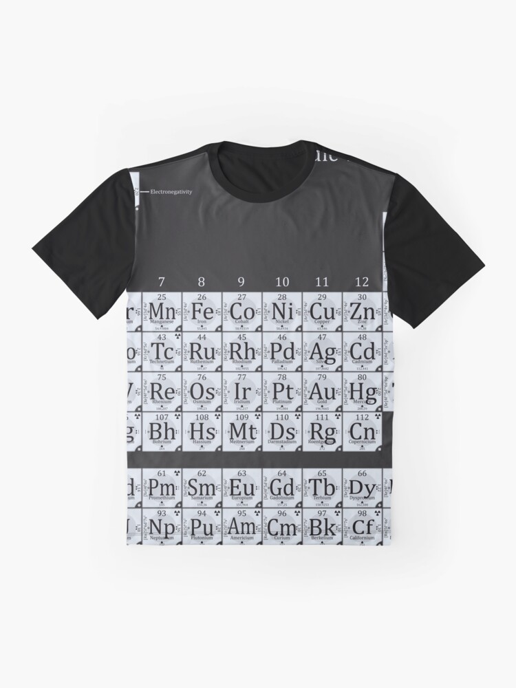 "BW Periodic Table" T-shirt by Sa-m-ize | Redbubble | periodic graphic ...