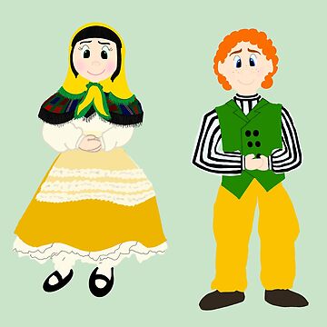 "It's A Small World Ireland Dolls" Sticker for Sale by kittyandbirdie ...