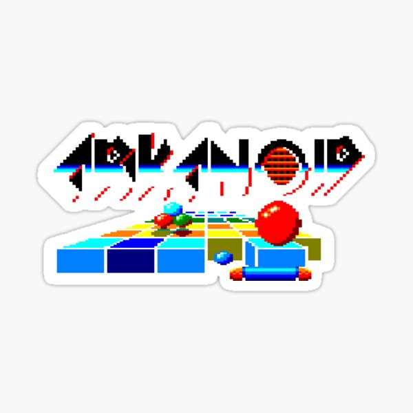 "Arkanoid Amstrad CPC videogames pixel art" Sticker by Mr-Retropixel ...