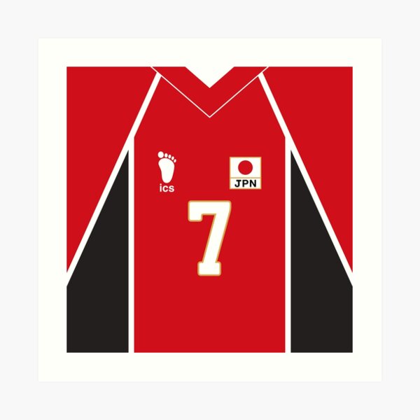 "Gao Hakuba Jersey Number 7 Team Japan Haikyuu Jersey Team Uniform" Art ...