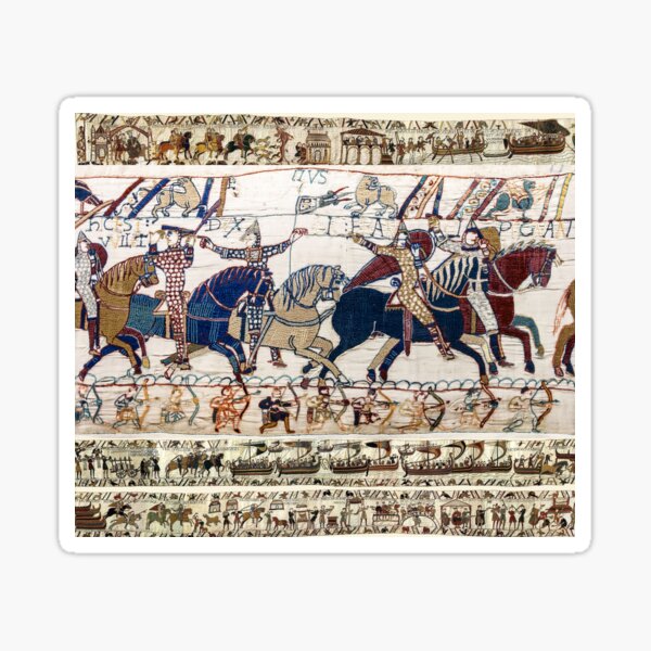 "THE BAYEUX TAPESTRY ,BATTLE OF HASTINGS ,NORMAN KNIGHTS HORSEBACK ...