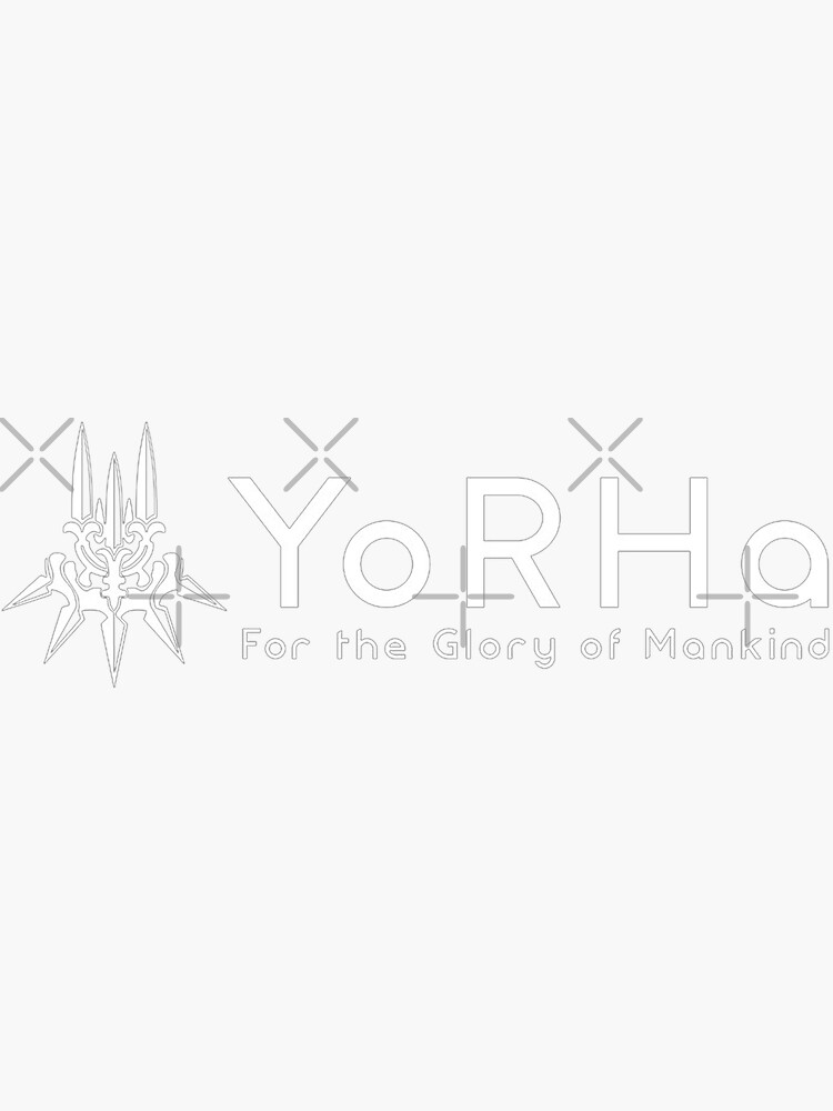 "YoRHa" Sticker for Sale by cathyscott8 | Redbubble