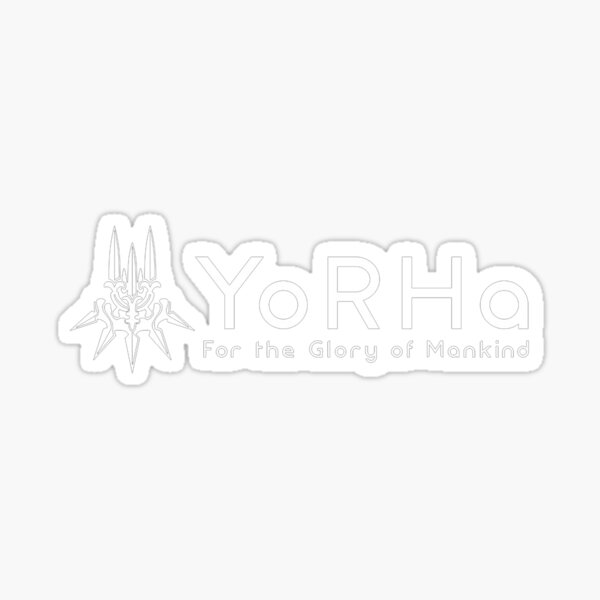 "YoRHa" Sticker for Sale by cathyscott8 | Redbubble