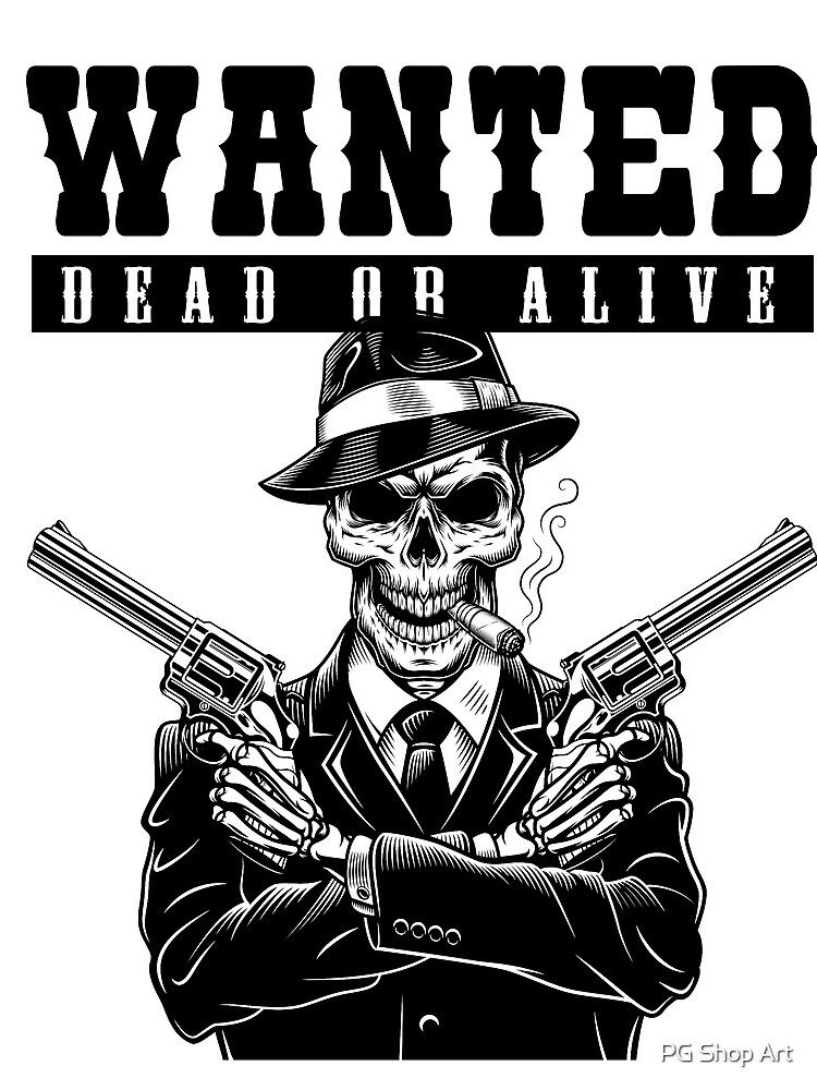"Wanted Dead Or Alive" Drawstring Bag for Sale by pepographic50 | Redbubble