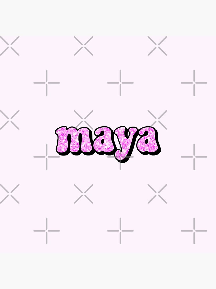 "aesthetic hot pink glitter maya name" Poster by STAR10008 | Redbubble