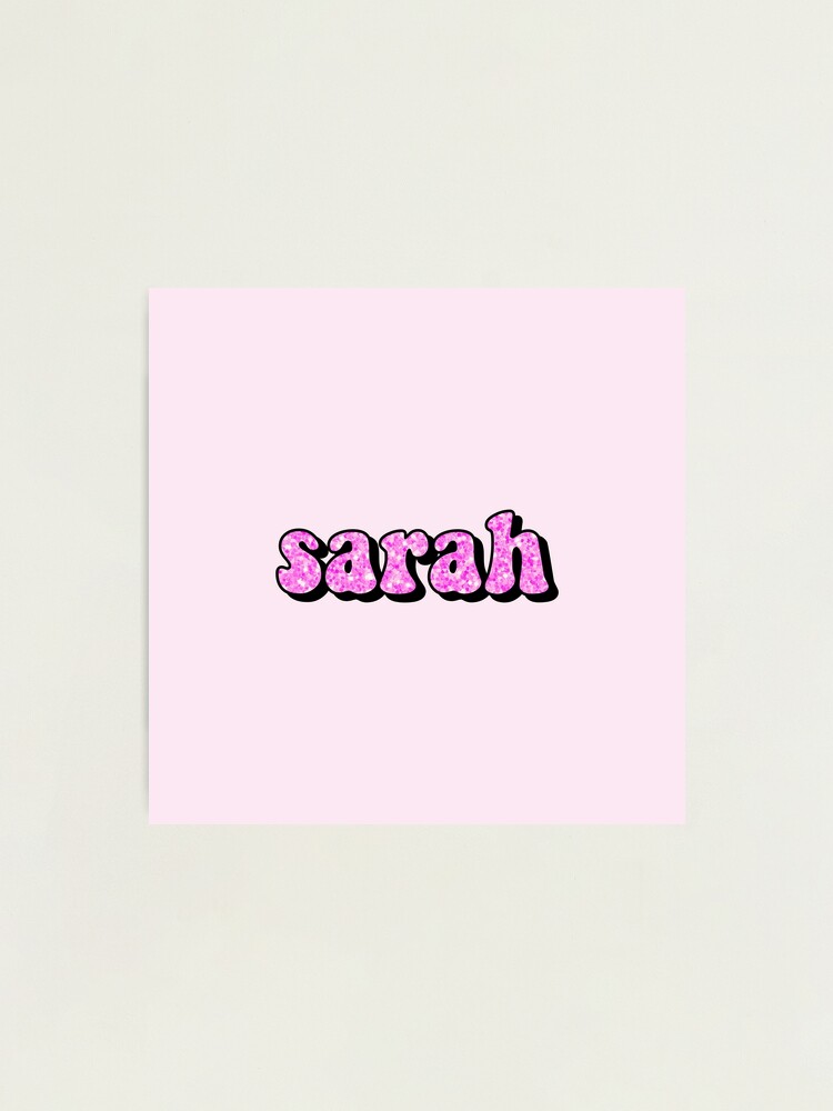 Sarah Name Wallpaper In Glitter