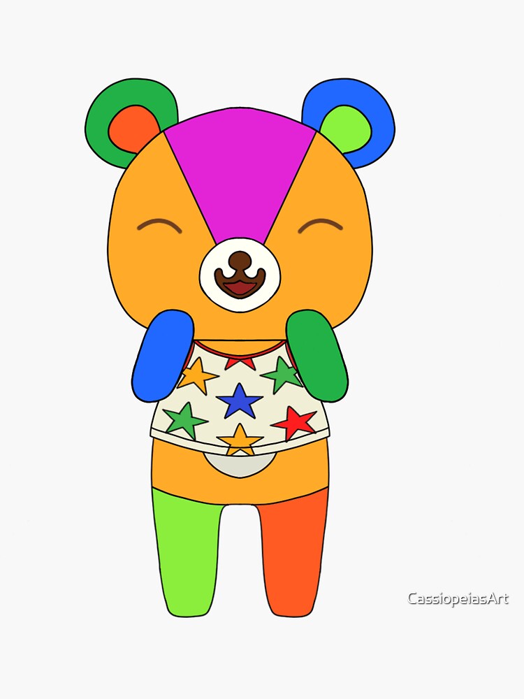 "Stitches ACNH" Sticker for Sale by CassiopeiasArt | Redbubble