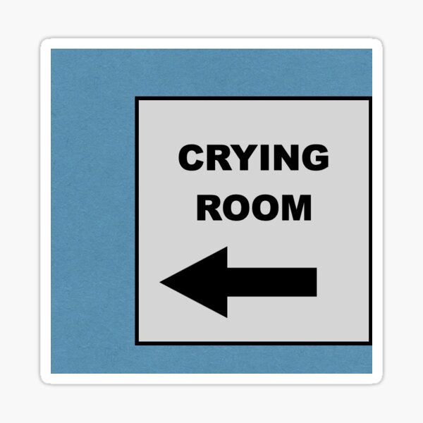 "crying room aesthetic" Sticker by filmposters | Redbubble