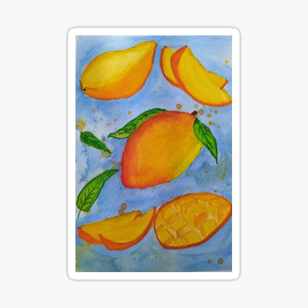 "Mango" Sticker for Sale by priyaArts | Redbubble