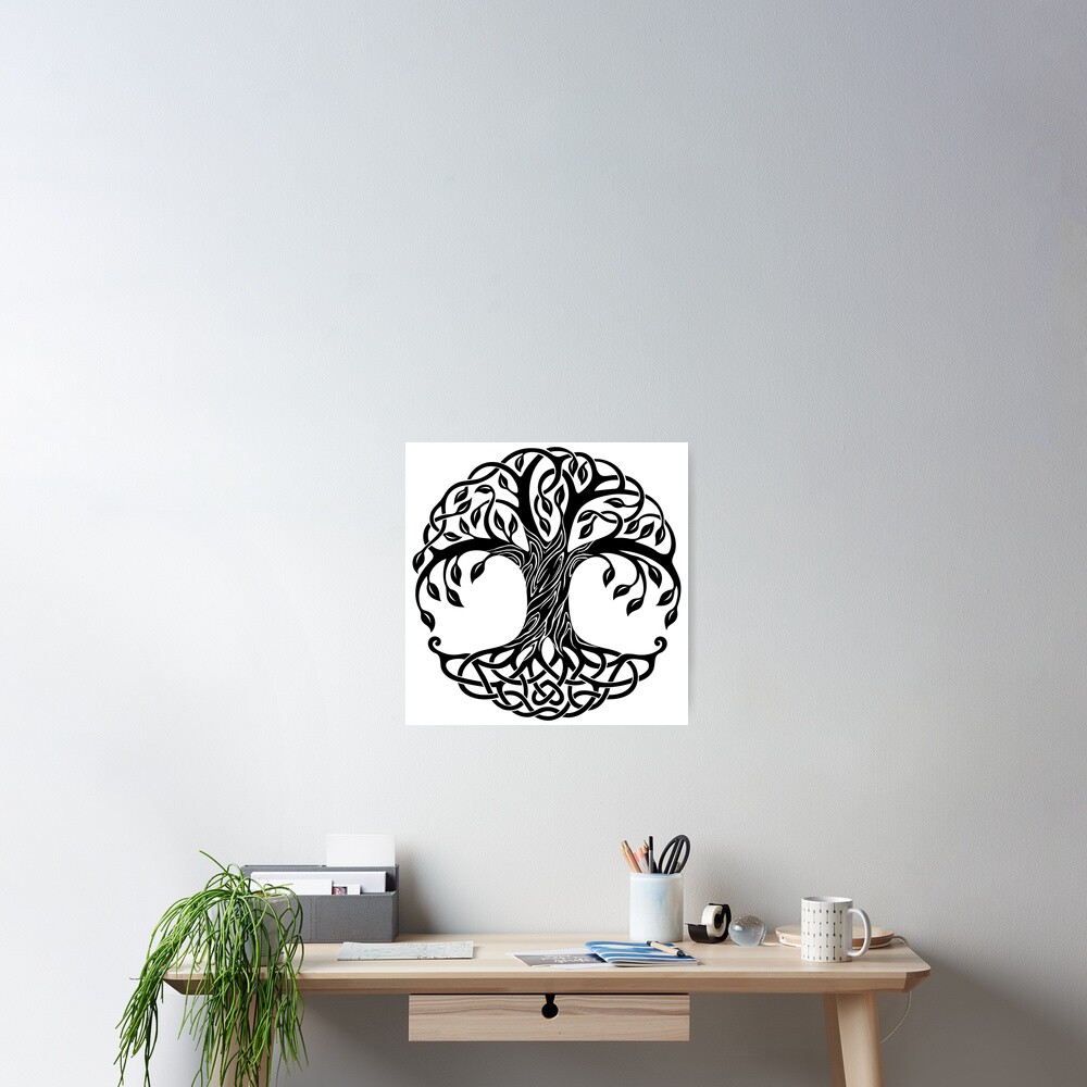 " celtic art, rune, tree of life" Poster for Sale by celticknights ...