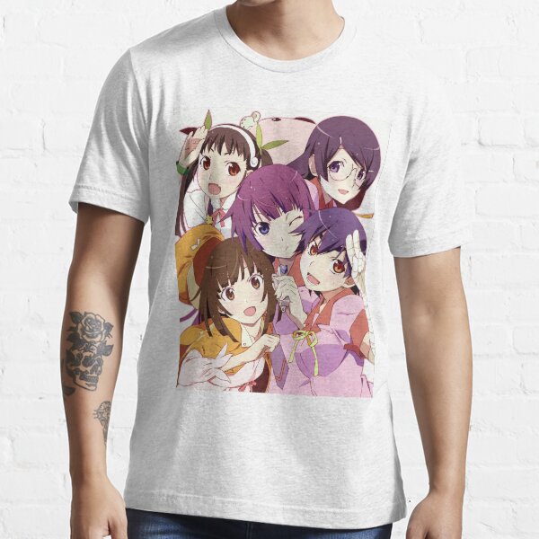 "Monogatari Series - Group" T-shirt for Sale by AniSutekka | Redbubble ...