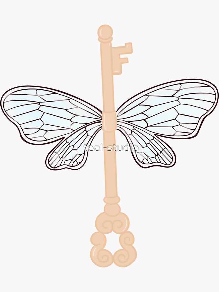 "Magic Flying Key" Sticker for Sale by teal-studio | Redbubble
