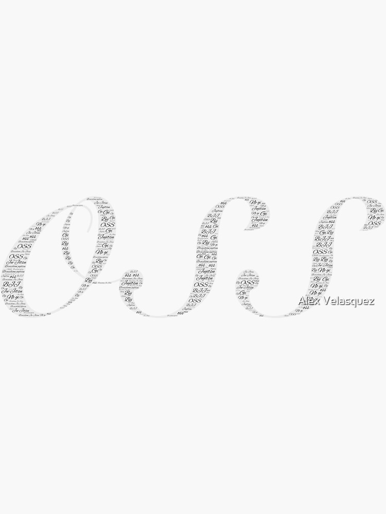"OSS " Sticker for Sale by Carmen-v | Redbubble