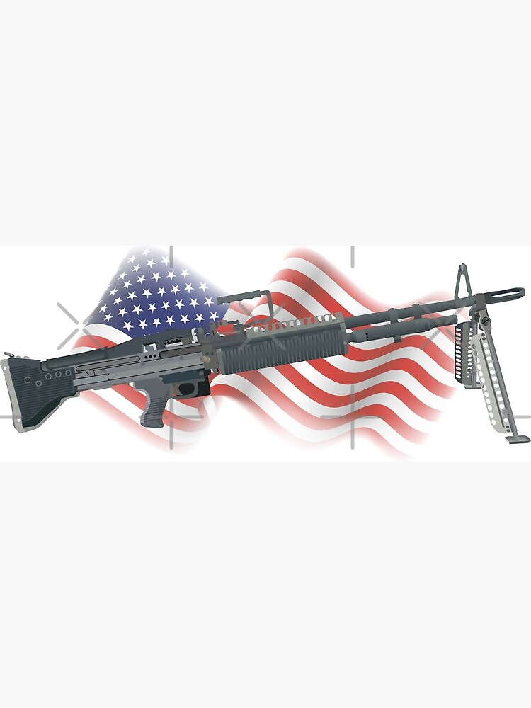 "M60 American Machine Gun" Poster for Sale by NorseTech | Redbubble