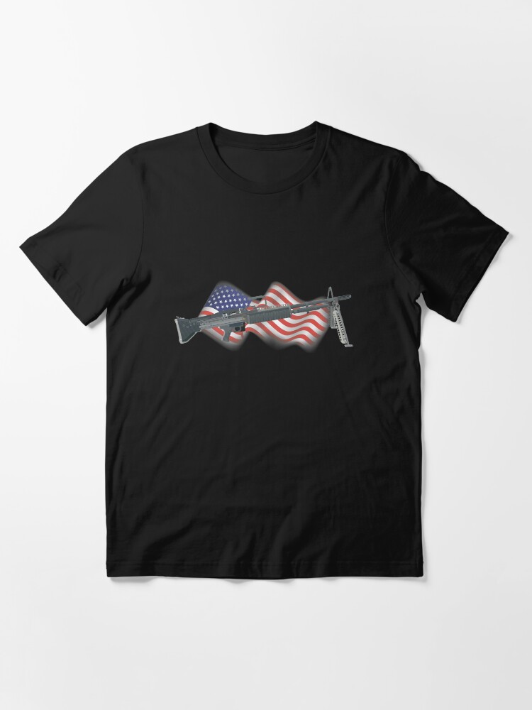 "M60 American Machine Gun" Essential T-Shirt for Sale by NorseTech ...