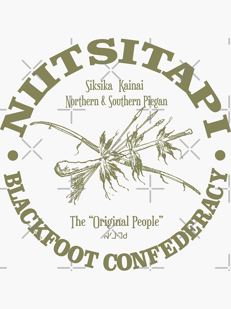 "Niitsitapi (Blackfoot)(NA)" Sticker for Sale by curranmorgan | Redbubble