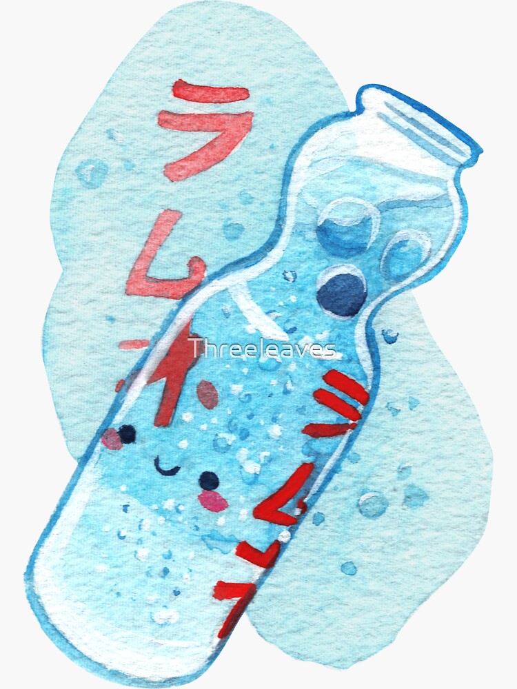 "Kawaii Ramune" Sticker by Threeleaves | Redbubble