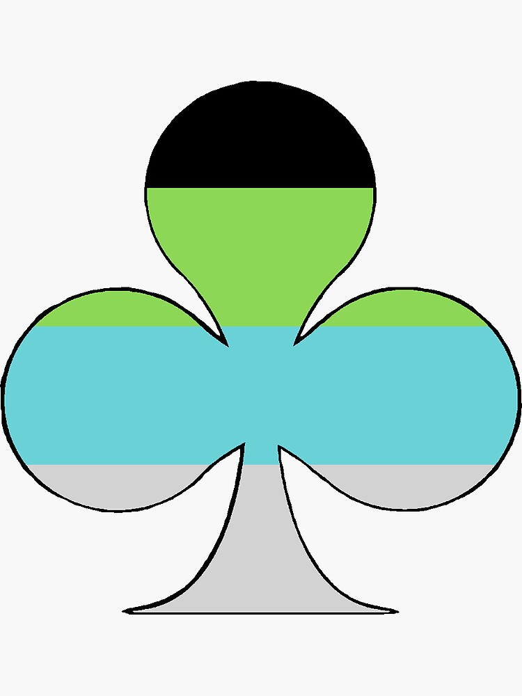 "WTFromantic Flag Clover" Sticker by L-lndicibIe | Redbubble