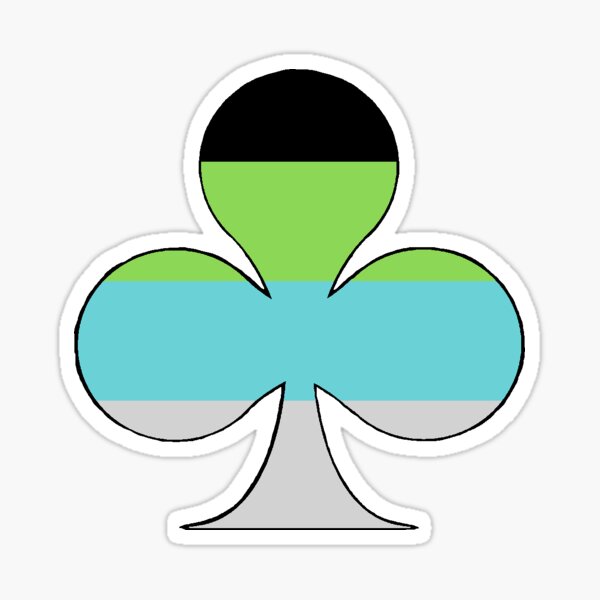 "WTFromantic Flag Clover" Sticker by L-lndicibIe | Redbubble