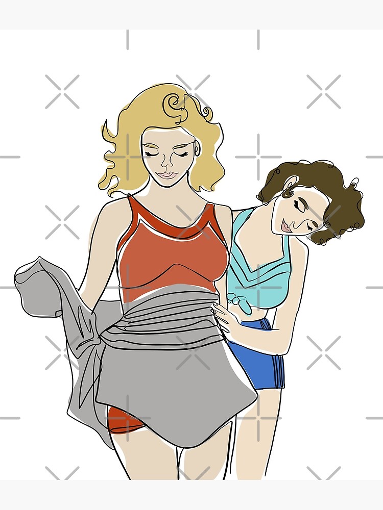 "Vintage Lesbians" Poster for Sale by willowsbunnies | Redbubble