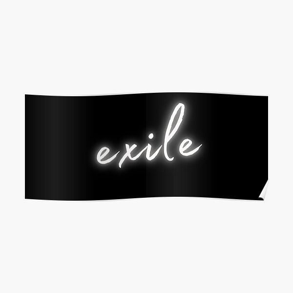 "Aesthetic / Minimalist Design ~ Exile" Poster by swift-tees | Redbubble