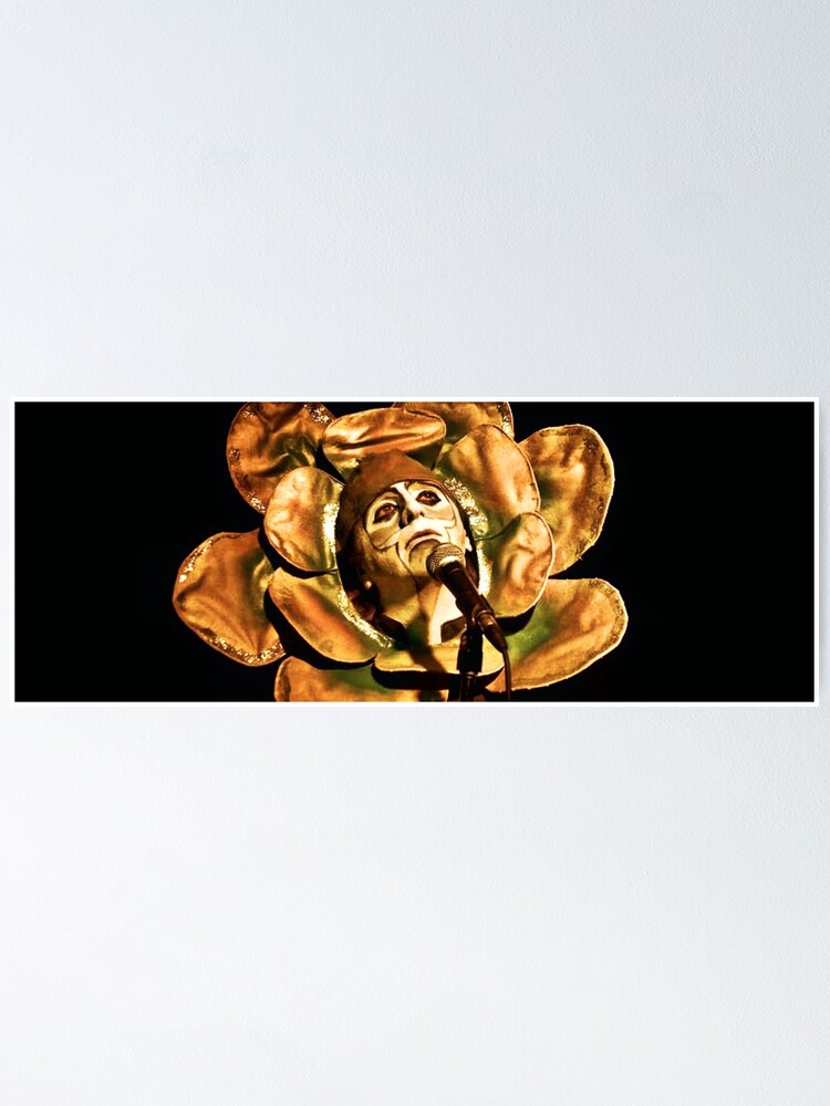 "Peter Gabriel Flower Costume" Poster for Sale by NinaJG007 | Redbubble