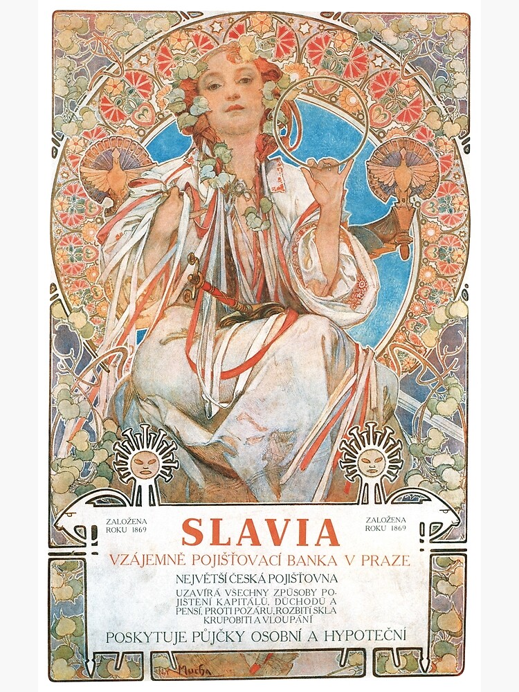 Poster « Alphonse Mucha - Slavia 1907 - affiche », par playmap | Redbubble