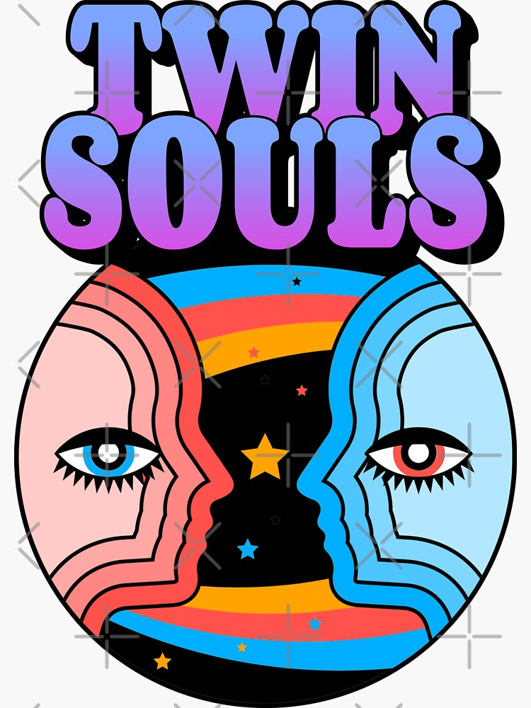 "Twin Souls" Sticker by Kerbad | Redbubble