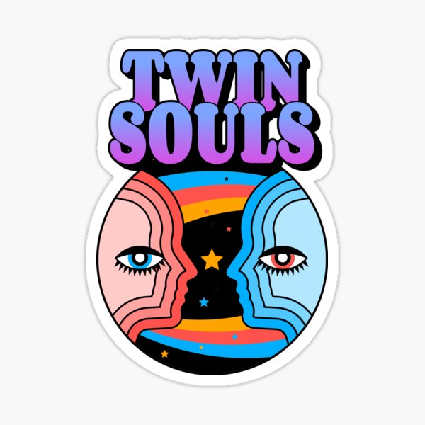 "Twin Souls" Sticker by Kerbad | Redbubble