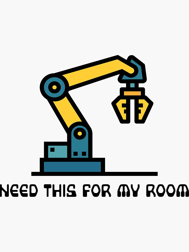 "Robot Arm Artwork" Sticker for Sale by pbreez | Redbubble