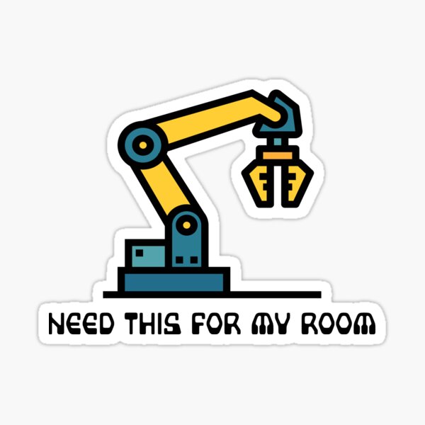"Robot Arm Artwork" Sticker for Sale by pbreez | Redbubble