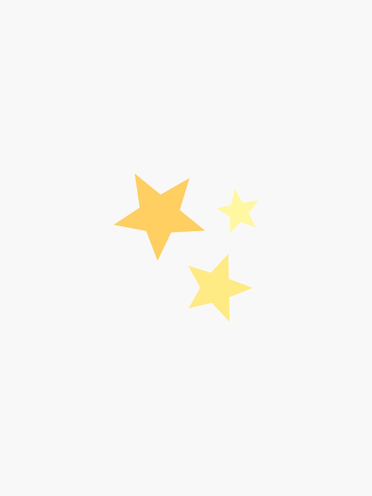 "yellow star sticker pack" Sticker by ce-b | Redbubble