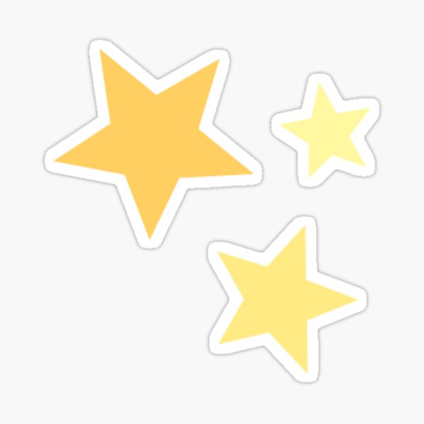 "yellow star sticker pack" Sticker by ce-b | Redbubble