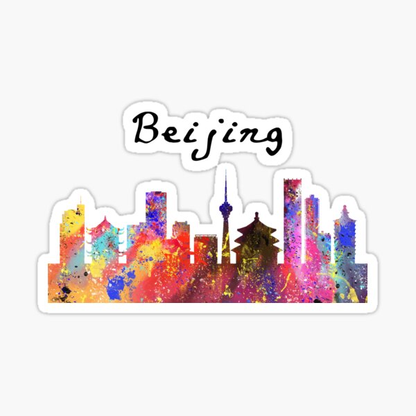 "Beijing Quote Art Design Inspirational Motivation" Sticker by ...