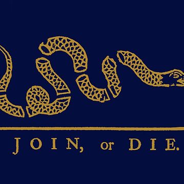 "Join or Die" Sticker for Sale by Anonymousbtb | Redbubble