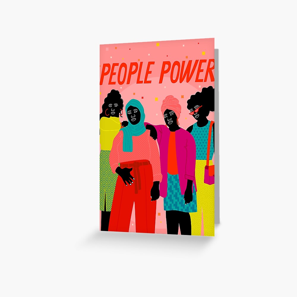 "POWER PEOPLE" Greeting Card by 4ur3lia | Redbubble