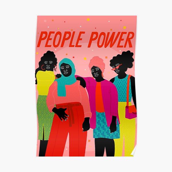 "POWER PEOPLE" Poster by 4ur3lia | Redbubble