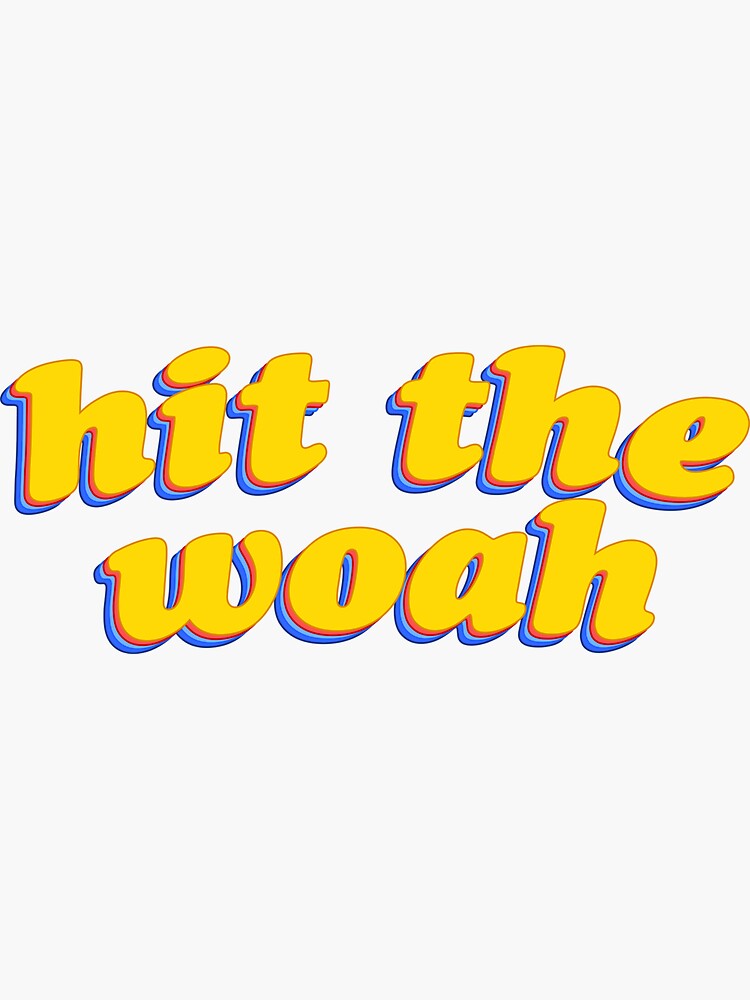 "Hit The Woah Dance Tik Tok Meme" Sticker for Sale by thefrshmachine ...