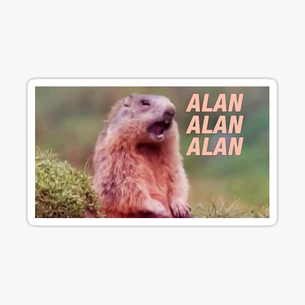 "ALAN" Sticker for Sale by YunBae | Redbubble