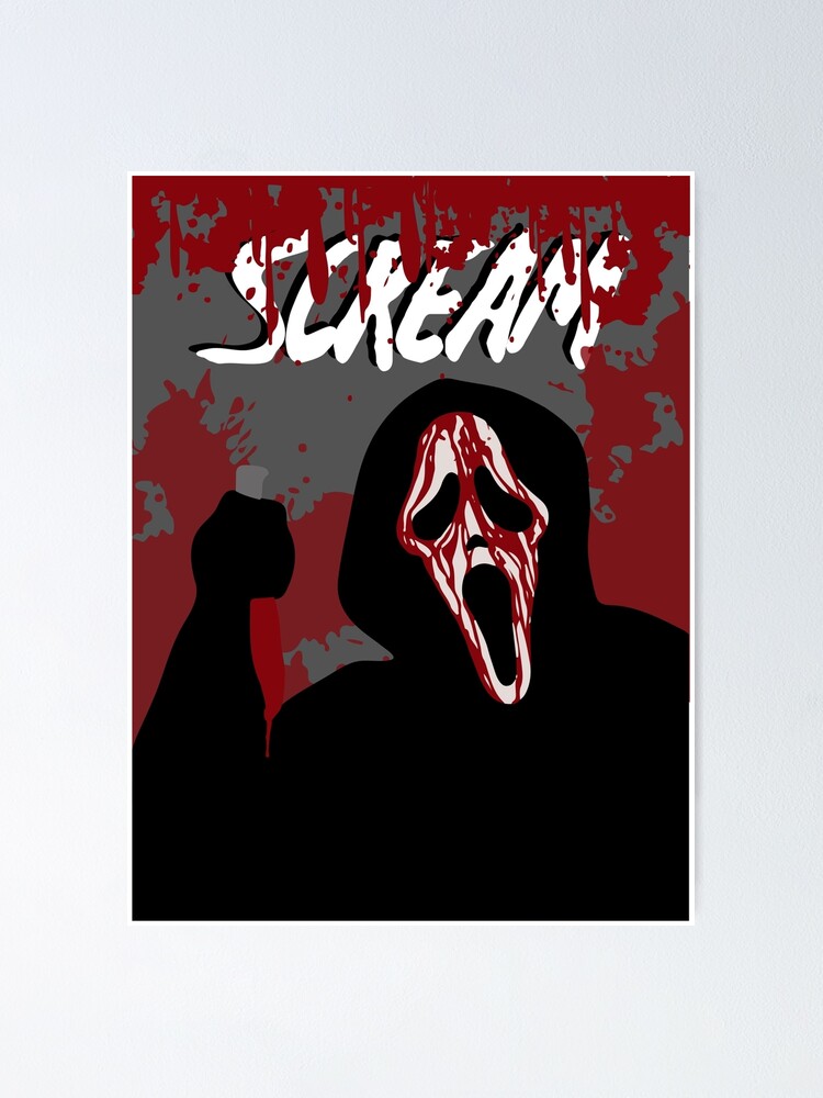 Scream Ghostface Horror Movie Poster sold by Orange Marilynn | SKU ...