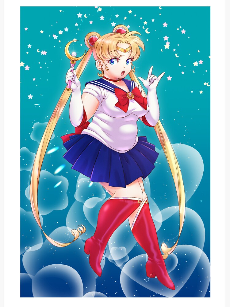 "Chubby Usagi" Sticker by gorillaprutt | Redbubble